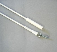 White metal draw rod - Richard Wylie - Tracks and Poles by Richard Wylie